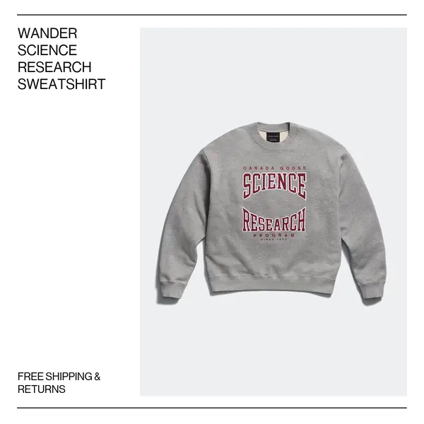 Canada Goose Wander Science Research Sweatshirt - Stone Heather
