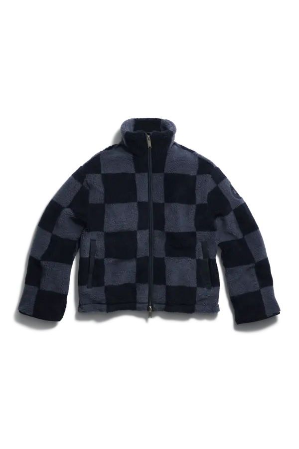 Canada Goose Soren Checkered Fleece Full Zip - Dusk Blue Check