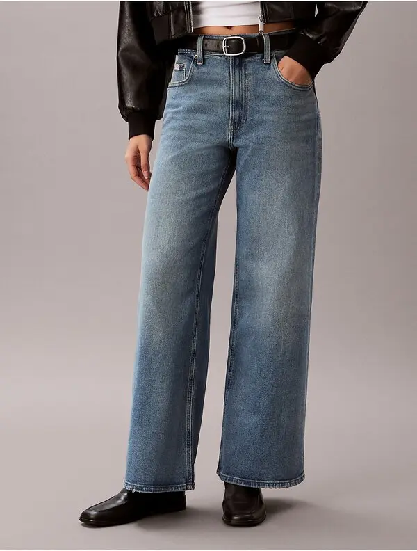 Calvin Klein Ultra High Rise Wide Leg Jeans