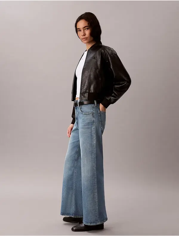 Calvin Klein Ultra High Rise Wide Leg Jeans