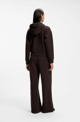 BOSS Loose-fit Zip-up Hoodie In Scuba Jersey