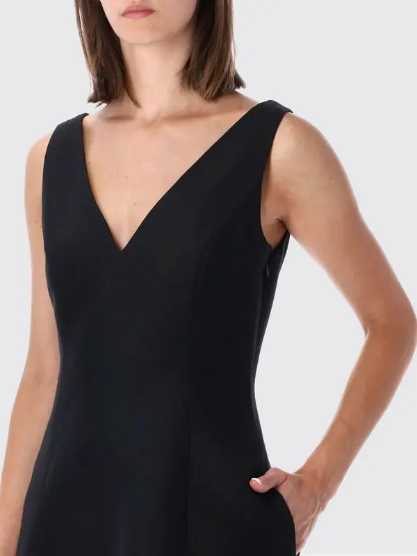 Valentino Garavani A-line Silk And Wool Mini Dress With Lace Inserts