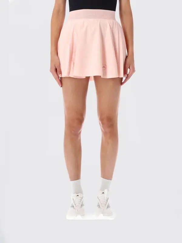 Adidas By Stella McCartney Pleated High-waisted Tennis Shorts In Technical Fabric
