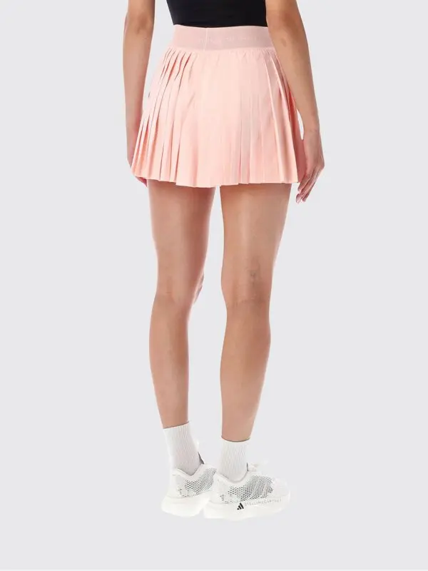 Adidas By Stella McCartney Pleated High-waisted Tennis Shorts In Technical Fabric