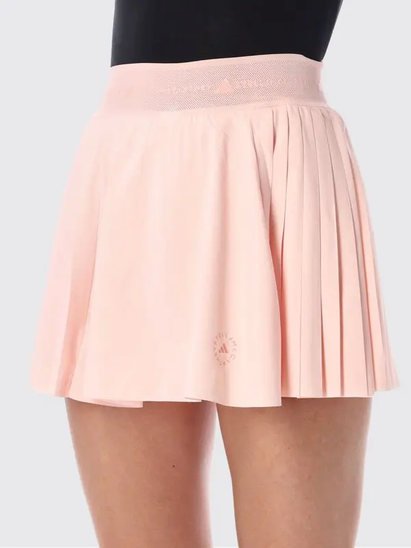 Adidas By Stella McCartney Pleated High-waisted Tennis Shorts In Technical Fabric