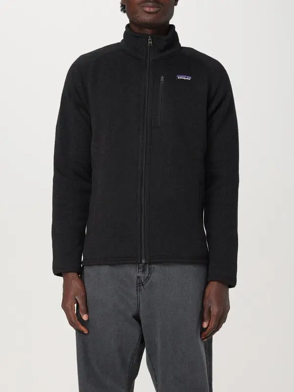 Patagonia Recycled Polyester Full-zip Fleece Jacket With High Neck - Black