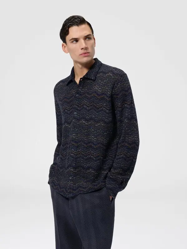 Missoni Cashmere And Viscose Knit Shirt