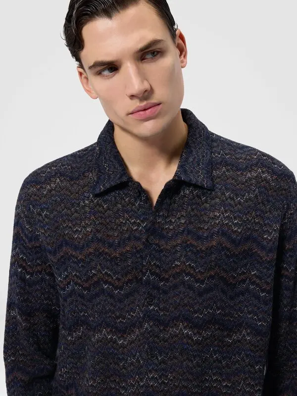 Missoni Cashmere And Viscose Knit Shirt