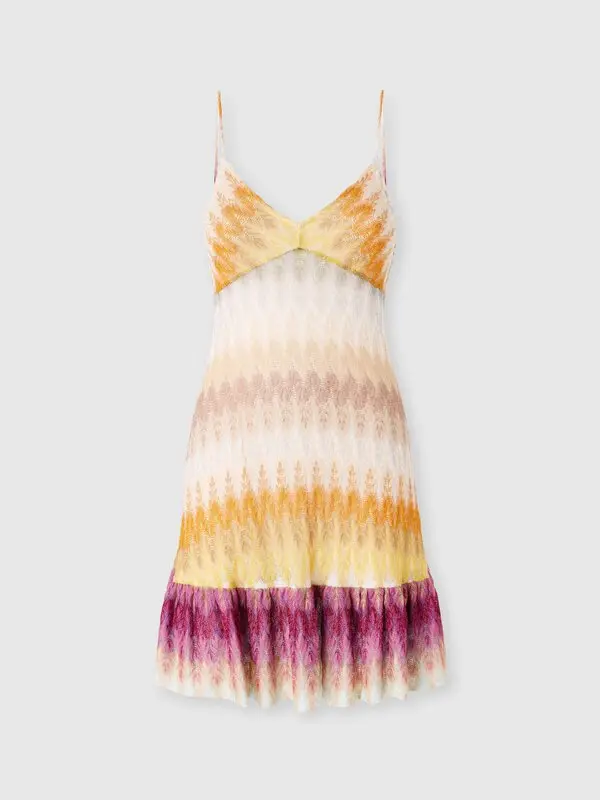 Missoni Viscose Mini Dress With Lace Motif