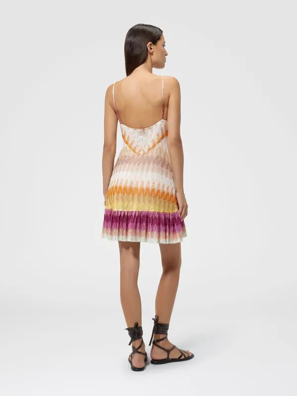 Missoni Viscose Mini Dress With Lace Motif