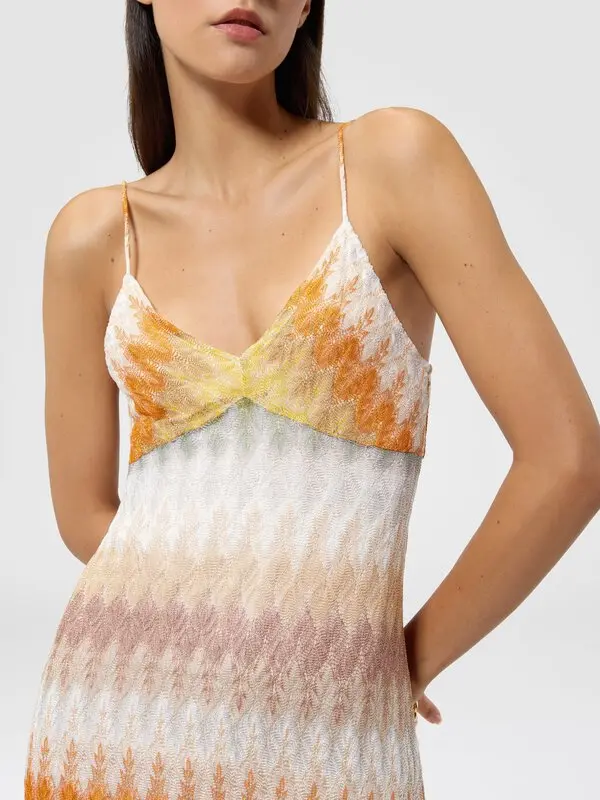 Missoni Viscose Mini Dress With Lace Motif