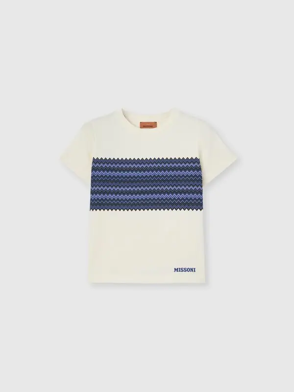 Missoni Short-sleeve 100% Cotton Crewneck T-shirt
