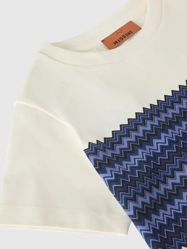 Missoni Short-sleeve 100% Cotton Crewneck T-shirt