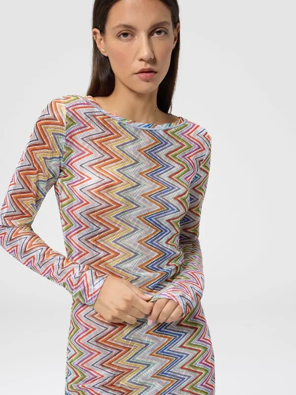 Missoni Long-sleeve Zig Zag Printed T-shirt