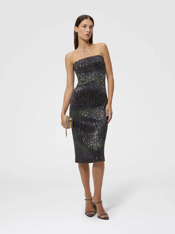 Missoni Strapless Sequined Long Dress