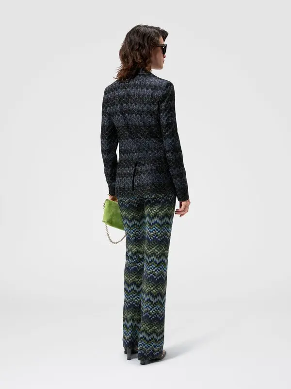 Missoni Snake Motif Viscose Flare Trousers - Multicoloured