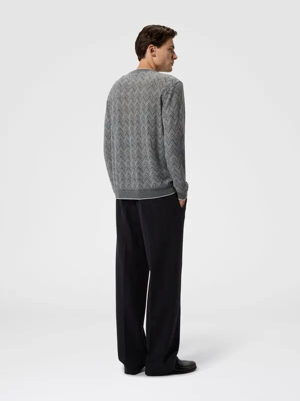 Missoni Long-sleeve Zigzag Cashmere Sweater