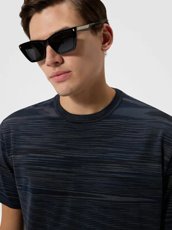 Missoni Space-dye Mercerized Cotton Crewneck T-shirt