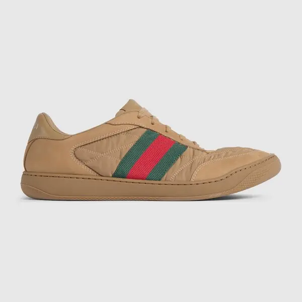 Gucci Screener Padded Nylon Sneakers With Web Detail
