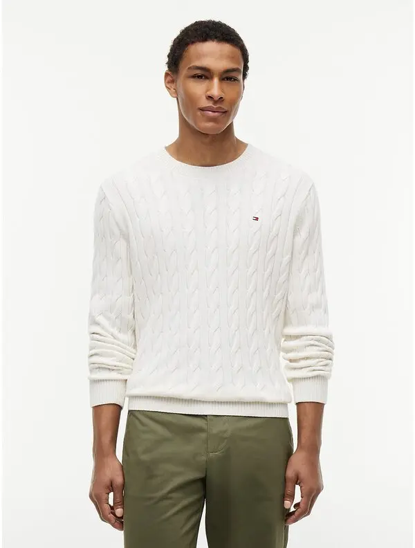 Tommy Hilfiger Cable Knit Crewneck Sweater