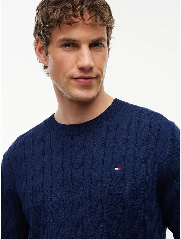 Tommy Hilfiger Cable Knit Crewneck Sweater