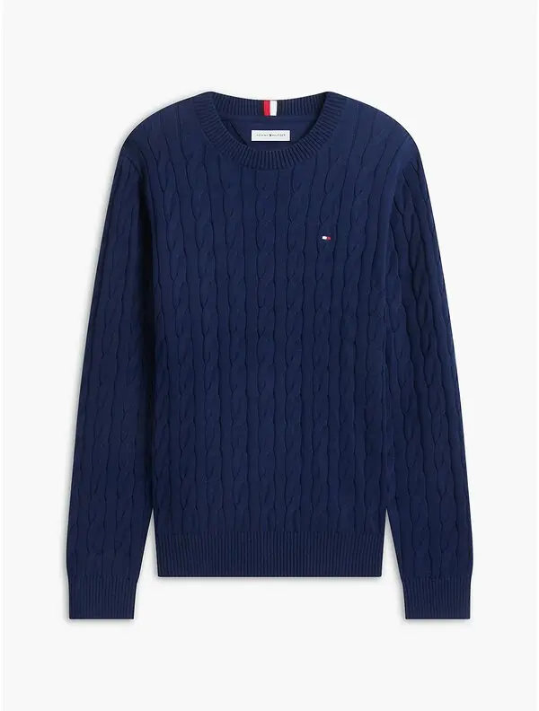 Tommy Hilfiger Cable Knit Crewneck Sweater