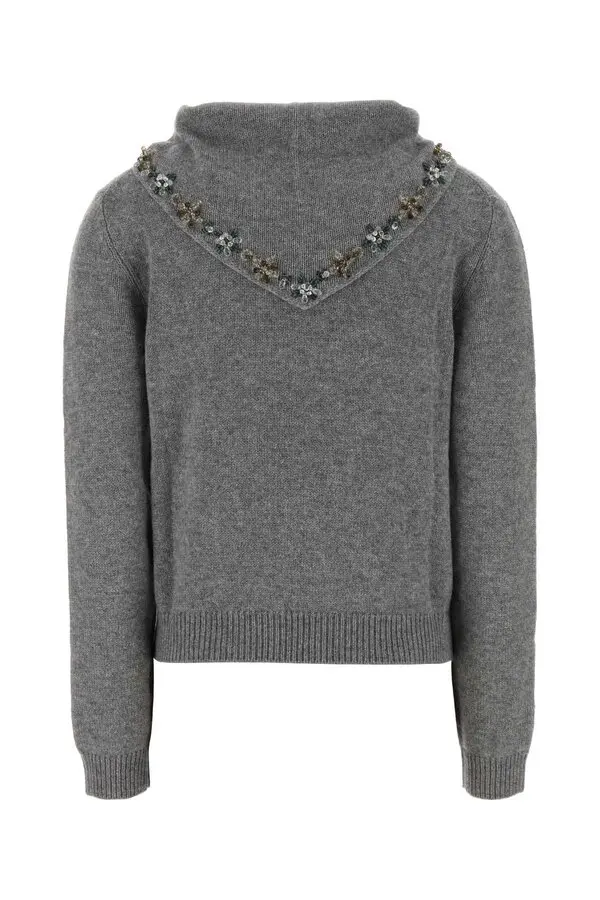 Prada Grey Cashmere Sweater