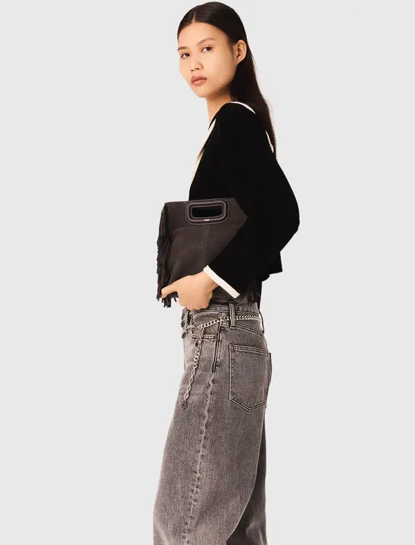 Maje Velvet-effect Cardigan