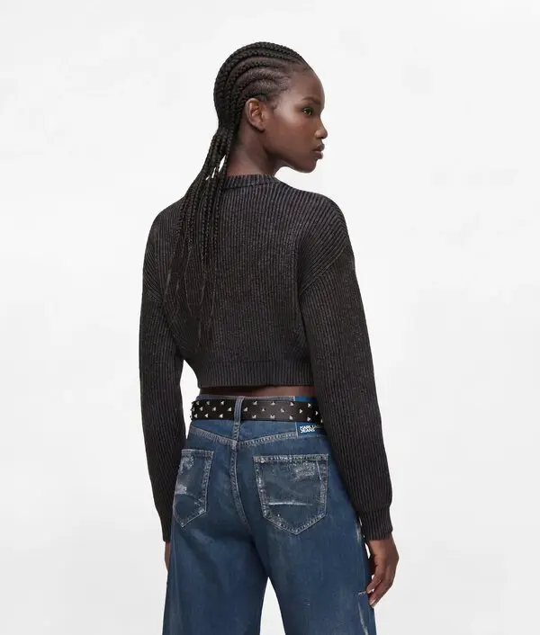 KL JEANS Jeans Washed Rib-knit Sweater