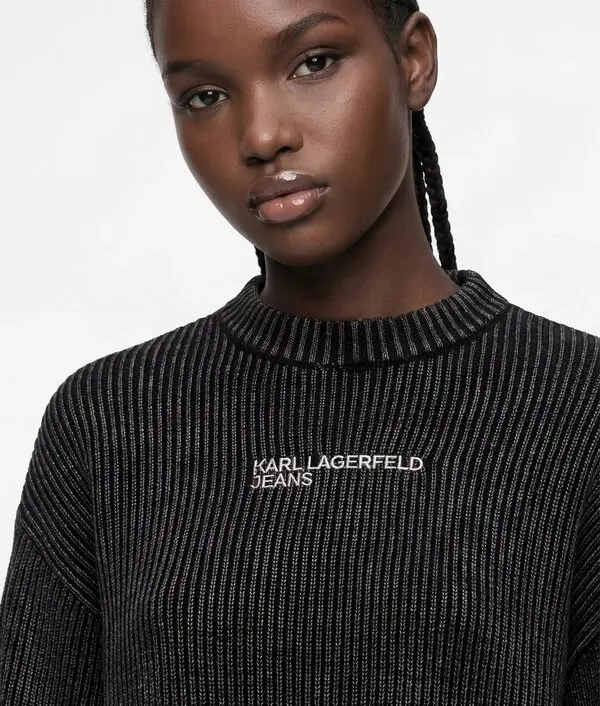 KL JEANS Jeans Washed Rib-knit Sweater