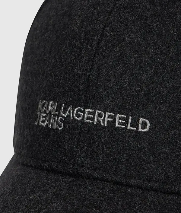 KL JEANS Logo Wool-blend Cap
