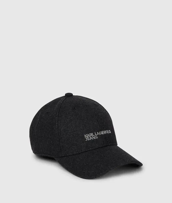 KL JEANS Jeans Logo Wool-blend Baseball Cap - Tornado