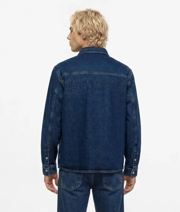 KL JEANS Logo Denim Overshirt
