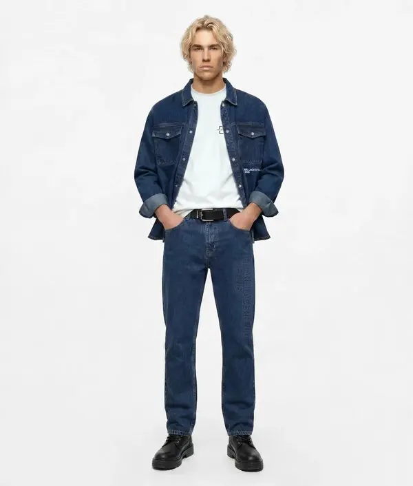 KL JEANS Logo Denim Overshirt