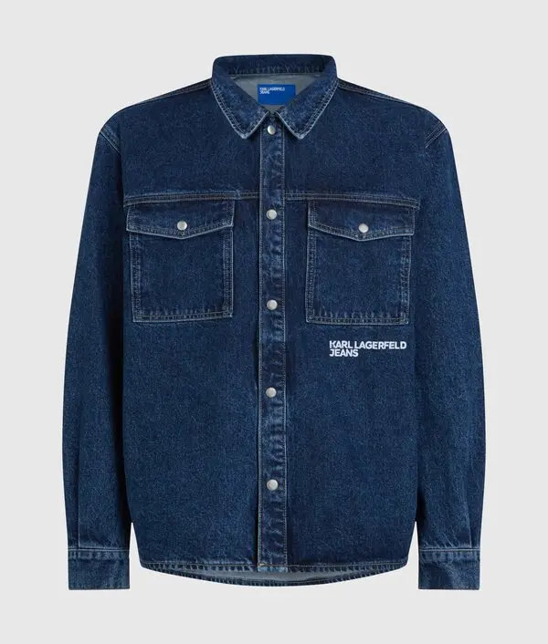 KL JEANS Logo Denim Overshirt