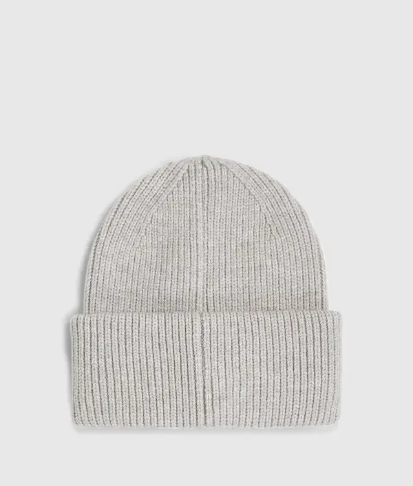 Karl Lagerfeld Ribbed Logo Beanie