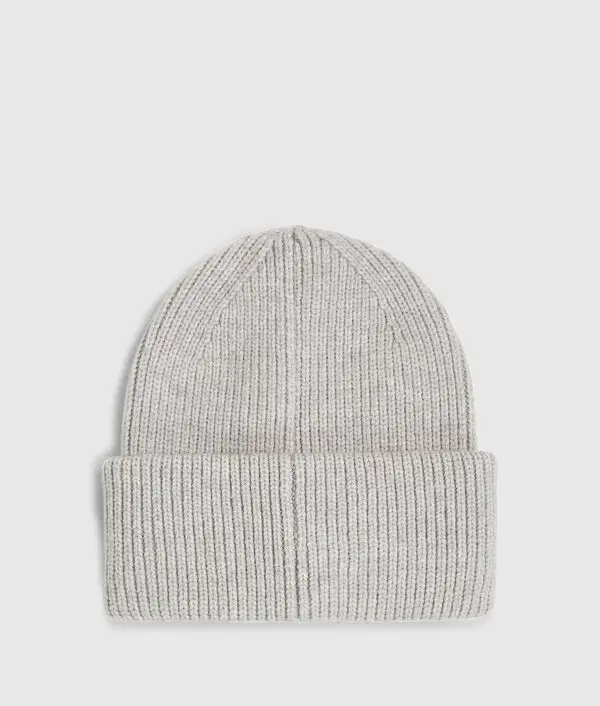 Karl Lagerfeld Ribbed Logo Beanie