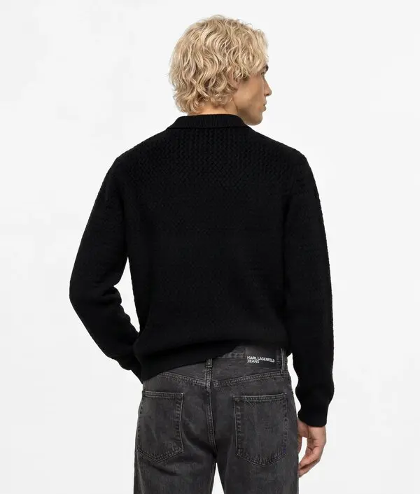 KL JEANS Long-sleeved Knit Polo