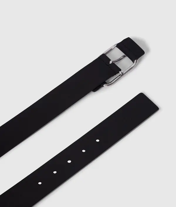 KL JEANS Vintage Leather Belt - Black