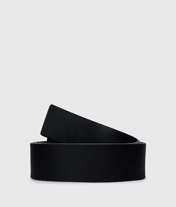 KL JEANS Vintage Leather Belt - Black