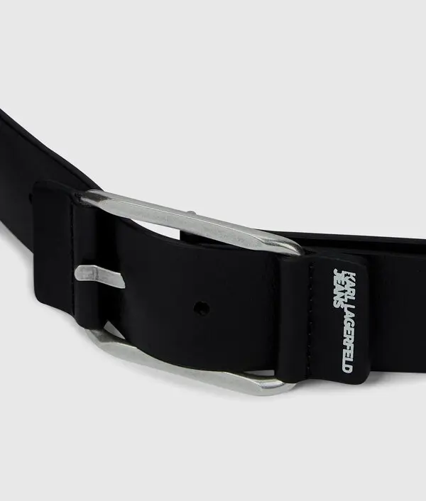 KL JEANS Vintage Leather Belt - Black