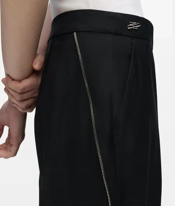 Karl Lagerfeld Barrel-leg Zip Pants
