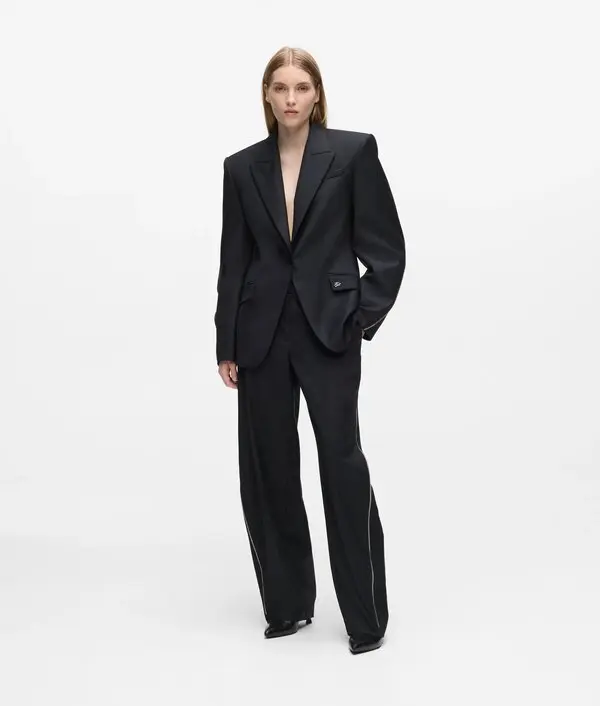Karl Lagerfeld Barrel-leg Zip Pants