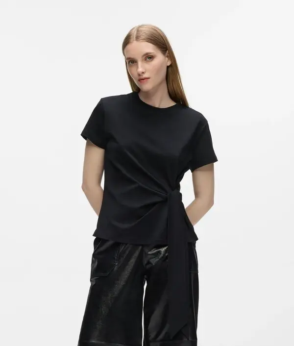 Karl Lagerfeld Knot Detail T-shirt - Black
