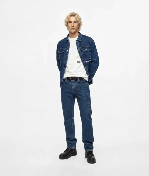 KL JEANS Jeans Straight-leg Logo Denim Jeans
