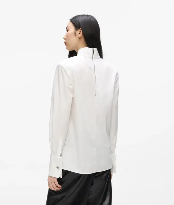 Karl Lagerfeld High Neck Blouse