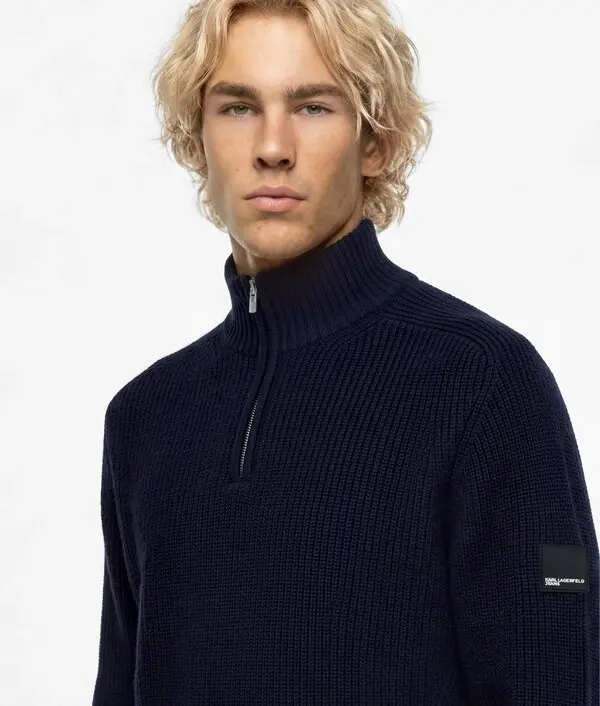 KL JEANS Jeans Half-zip Box Logo Sweater
