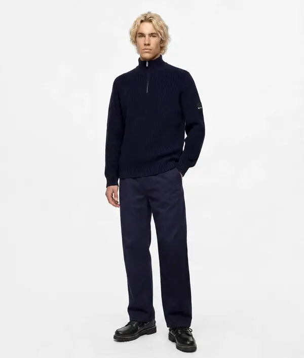 KL JEANS Jeans Half-zip Box Logo Sweater