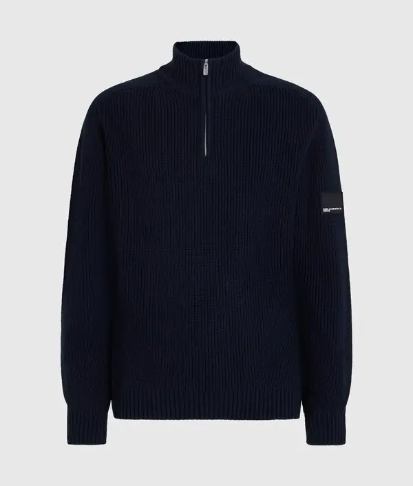 KL JEANS Jeans Half-zip Box Logo Sweater