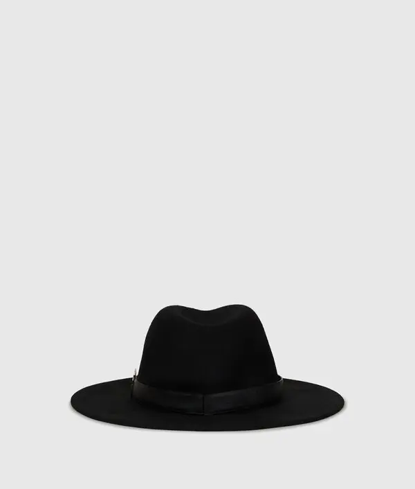 Karl Lagerfeld Autograph Wool Fedora Hat